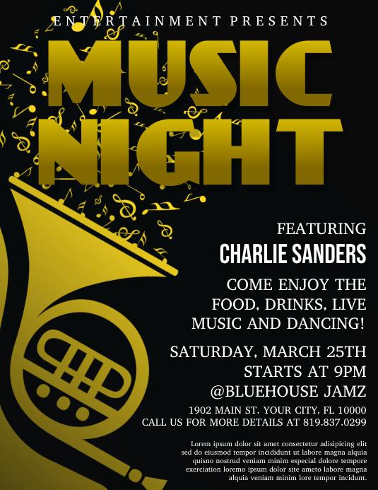 Music Templat | PosterMyWall