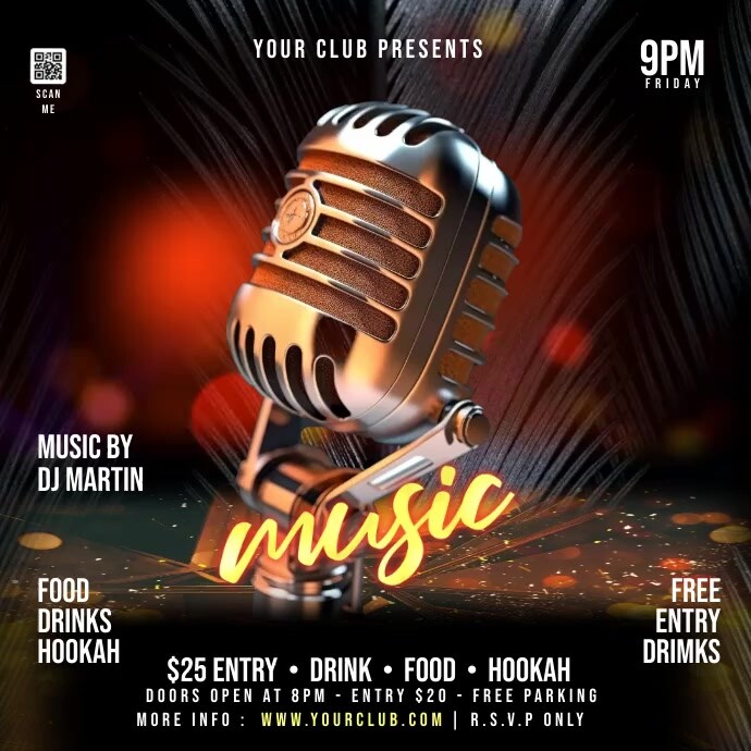 music Template | PosterMyWall