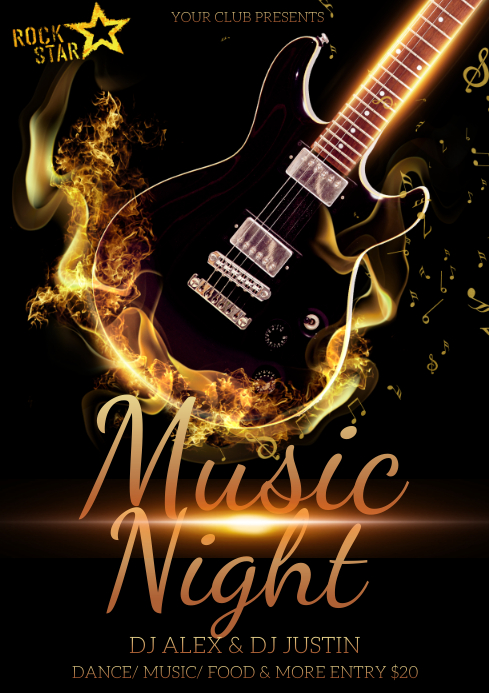 MUSIC Template | PosterMyWall