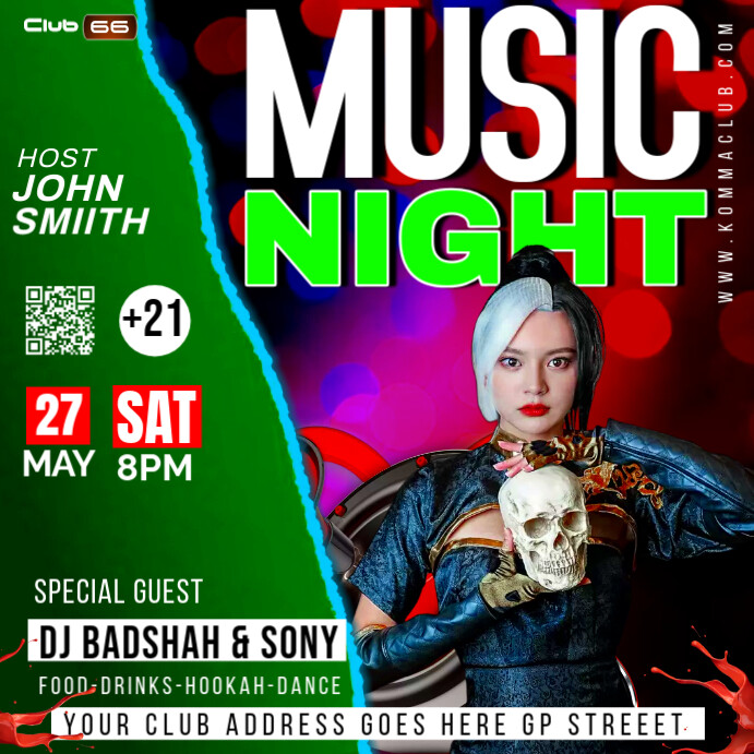 music dj night party Template | PosterMyWall