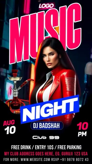 music dj night party Template | PosterMyWall