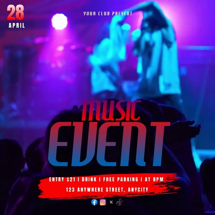 Music Event Template | PosterMyWall