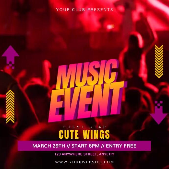 Music Event เทมเพลต | PosterMyWall