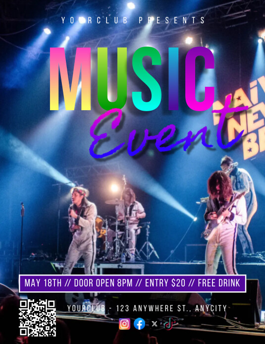 Music Event Template | PosterMyWall