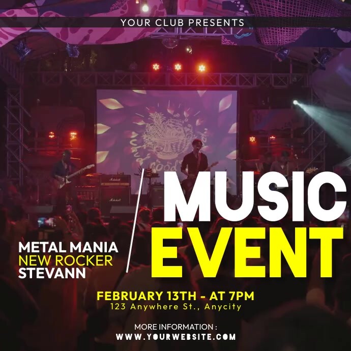 Music Event Template | PosterMyWall