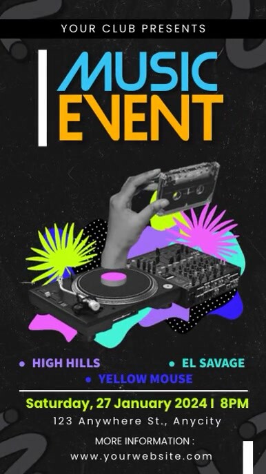 Music Event Template | PosterMyWall