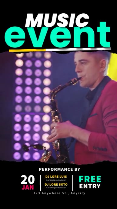 Plantilla de Music Event | PosterMyWall