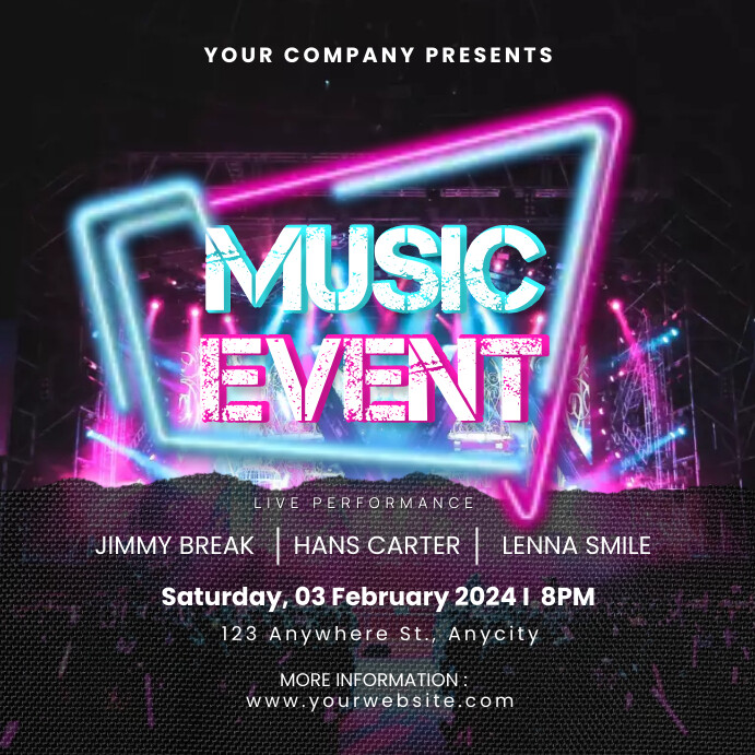 Music Event Template | PosterMyWall