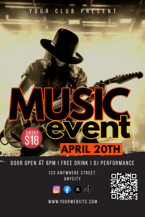 Music Event Template | PosterMyWall