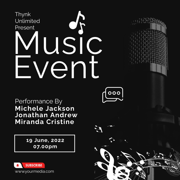 Music Event Template | PosterMyWall