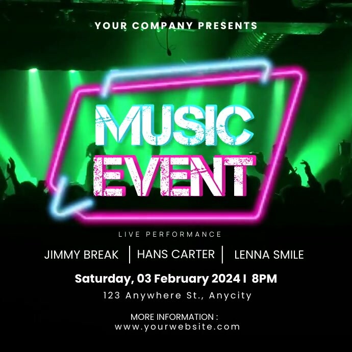 Music Event Template | PosterMyWall