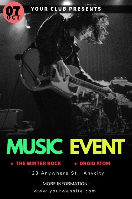 Music Event Templat | PosterMyWall