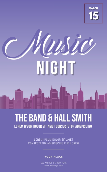 MUSIC EVENT Template | PosterMyWall