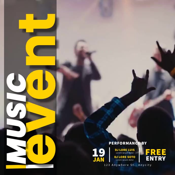 Music Event Template | PosterMyWall