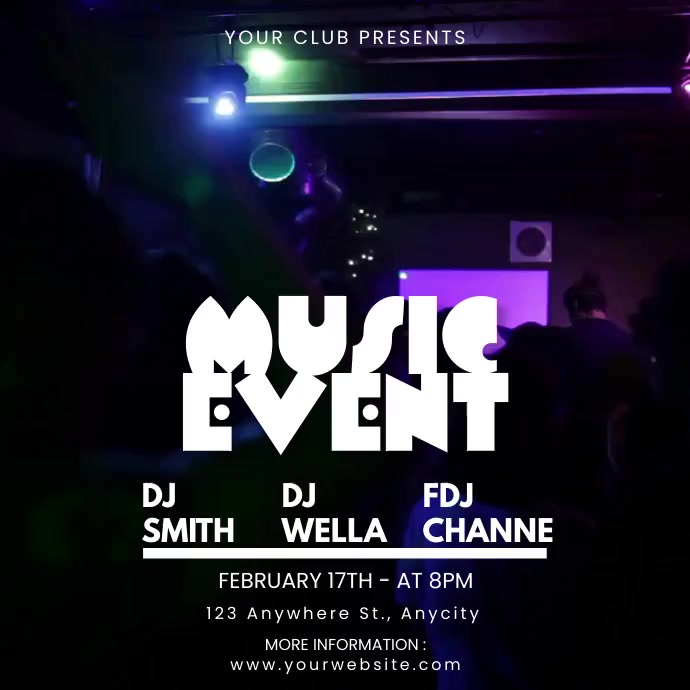 Music Event Template | PosterMyWall