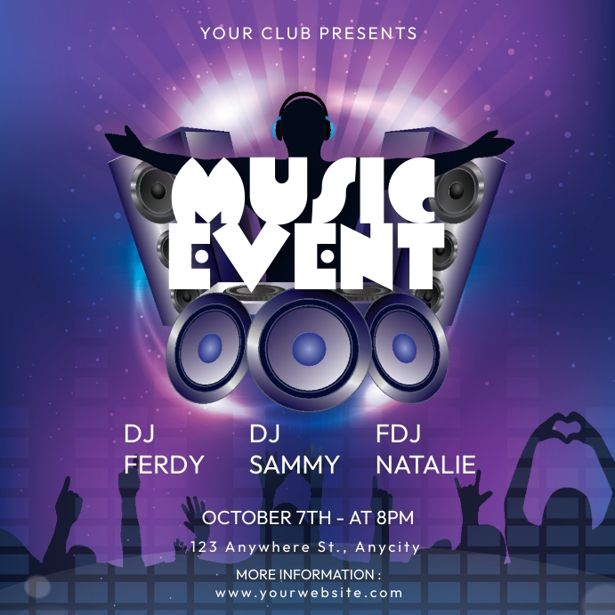 Plantilla de Music Event | PosterMyWall