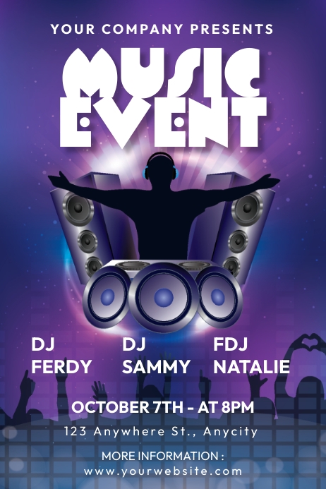 Music Event Template | PosterMyWall