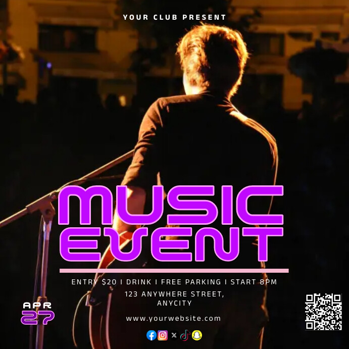 Music Event Template | PosterMyWall