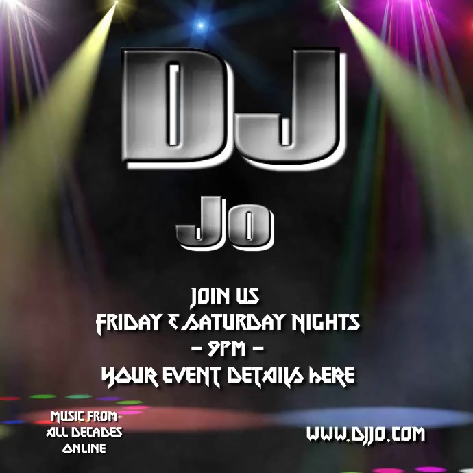 Music Event DJ Template | PosterMyWall