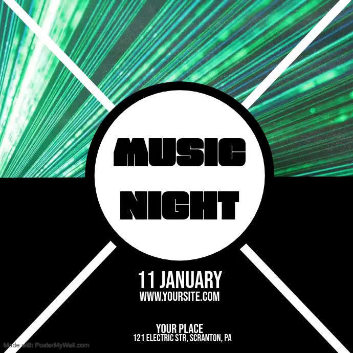 Music event flyer Template | PosterMyWall