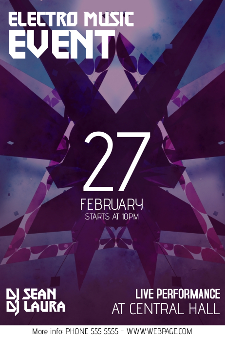 music event flyer template | PosterMyWall