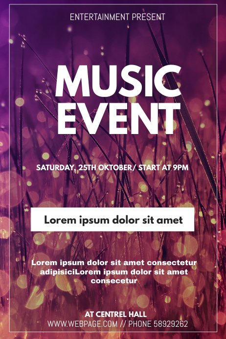 Music event flyer template | PosterMyWall
