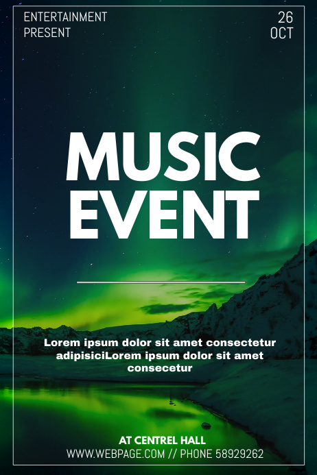 Music event flyer template | PosterMyWall