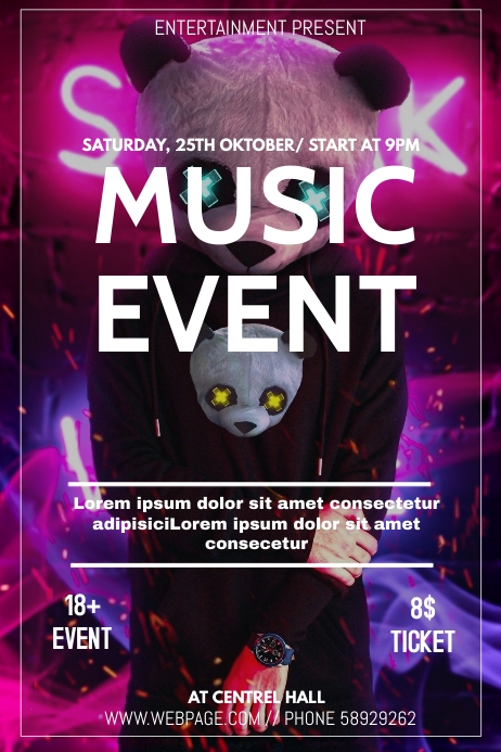 Brosur Templat Selebaran Acara Musik | PosterMyWall