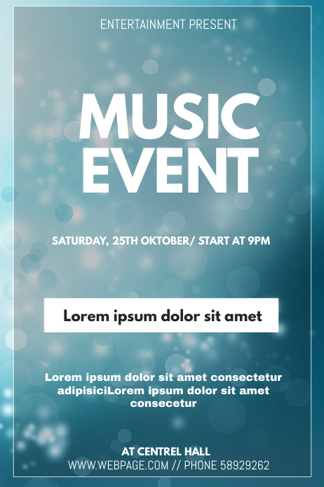 Brosur Templat Selebaran Acara Musik | PosterMyWall
