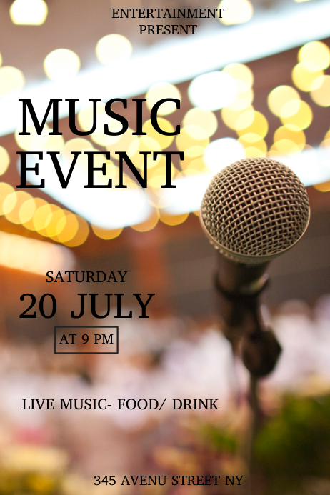 Music event flyer template | PosterMyWall