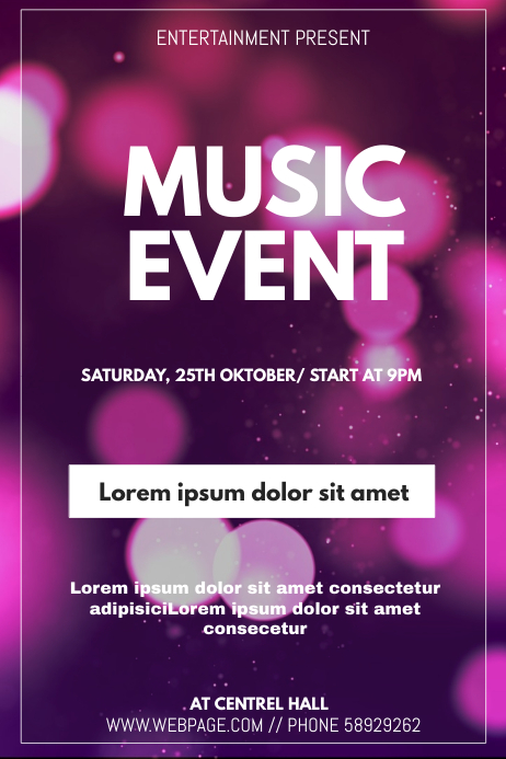Music event flyer template | PosterMyWall