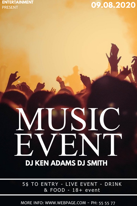 Brosur Templat Selebaran Pesta Acara Musik | PosterMyWall