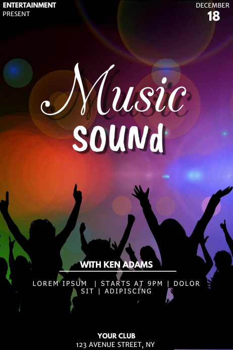 Music event party flyer template | PosterMyWall