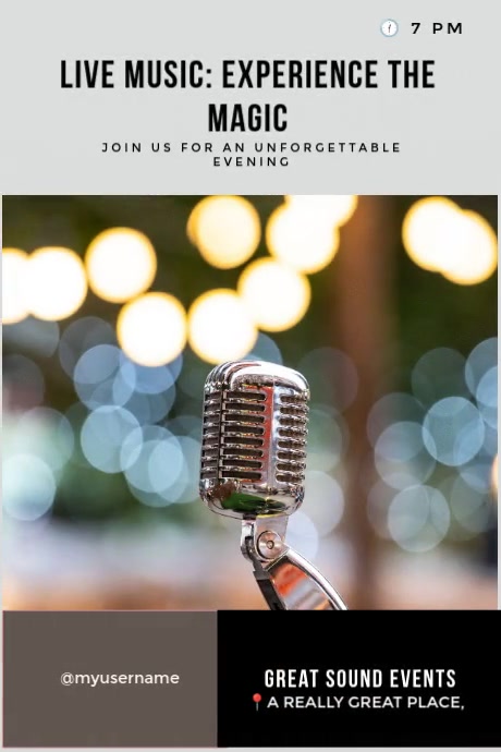 Music event poster Template | PosterMyWall