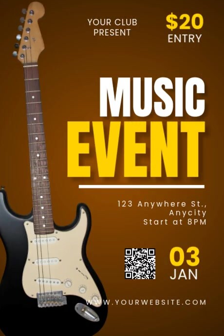 Music Event Poster Template | PosterMyWall