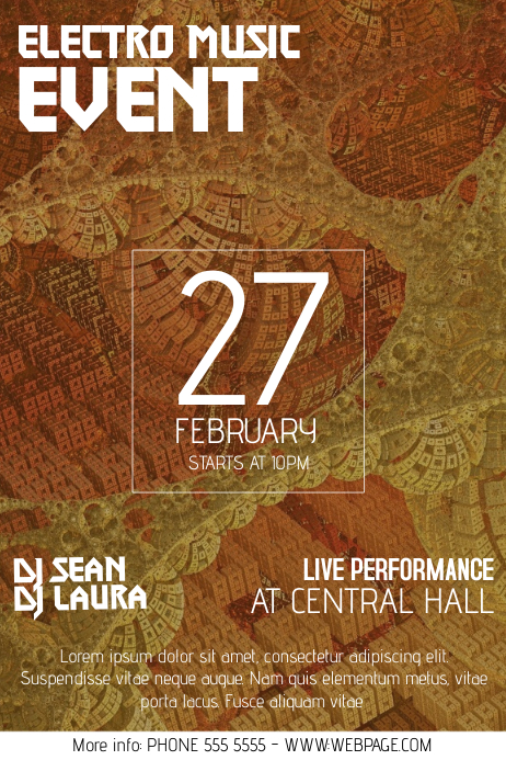 music event flyer template | PosterMyWall