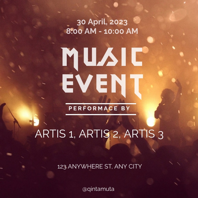 Templat Acara Musik | PosterMyWall