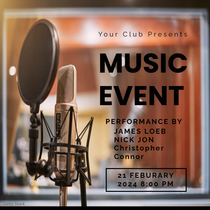 Music event template | PosterMyWall