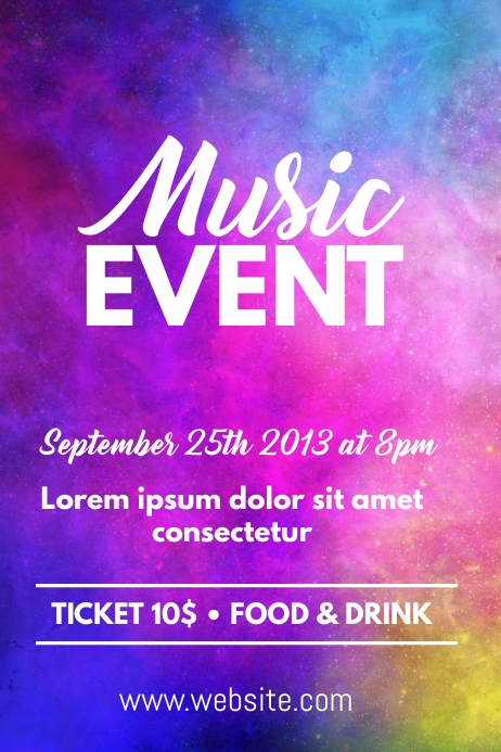 Music Event Template Poster | PosterMyWall