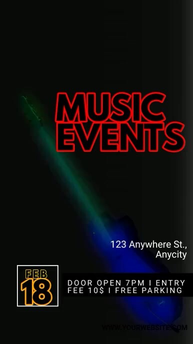 Music Events Template | PosterMyWall