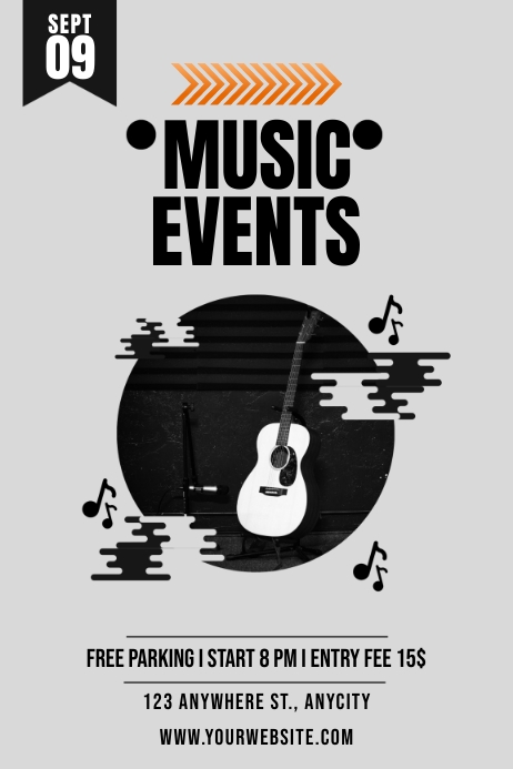 Music Events Template | PosterMyWall