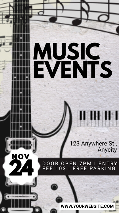 Music Events Template | PosterMyWall