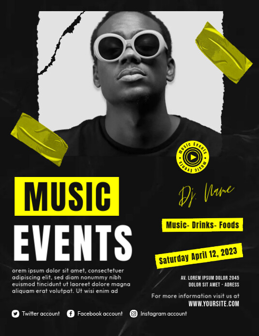 Music Events Poster Template | PosterMyWall