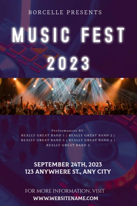 Music Fest 2023 Poster Template | PosterMyWall