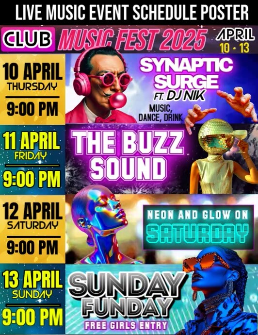 Music Fest 2025 Template | PosterMyWall
