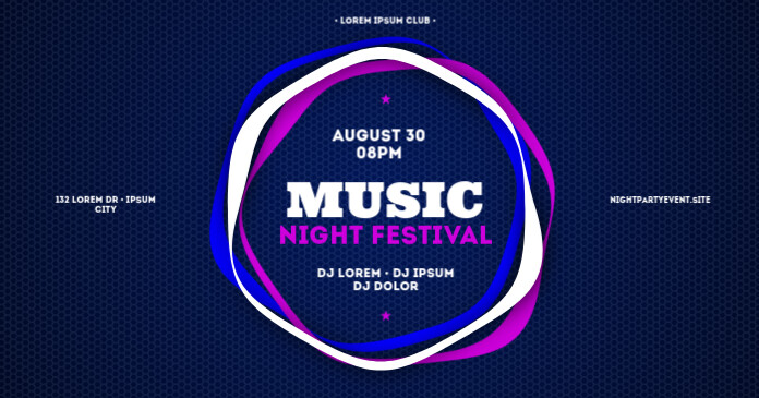 Spanduk Festival Musik Templat | PosterMyWall