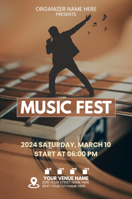 MUSIC FEST Template | PosterMyWall