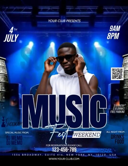 Music Fest Flyer (us Letter) Template | PosterMyWall