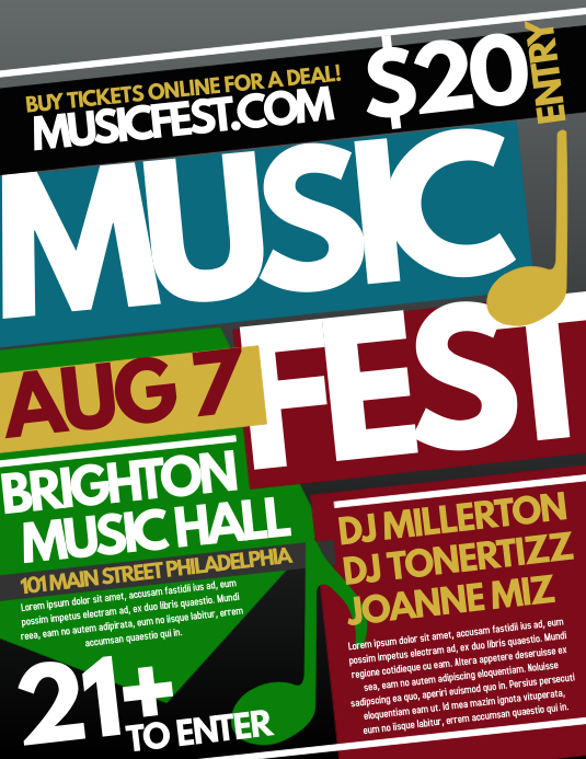 Music Fest Template | PosterMyWall