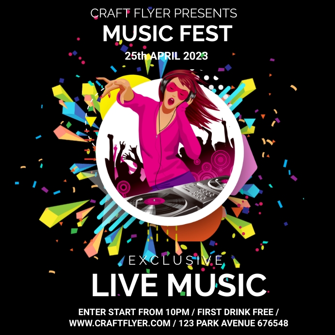 Music fest template | PosterMyWall